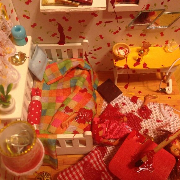 R Ritz | Art | Custom Murder Room Horror Diorama Mini Crime Scene ...